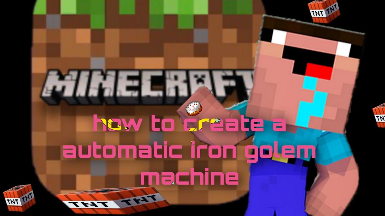 how to create a automatic iron golem machine - YouTube