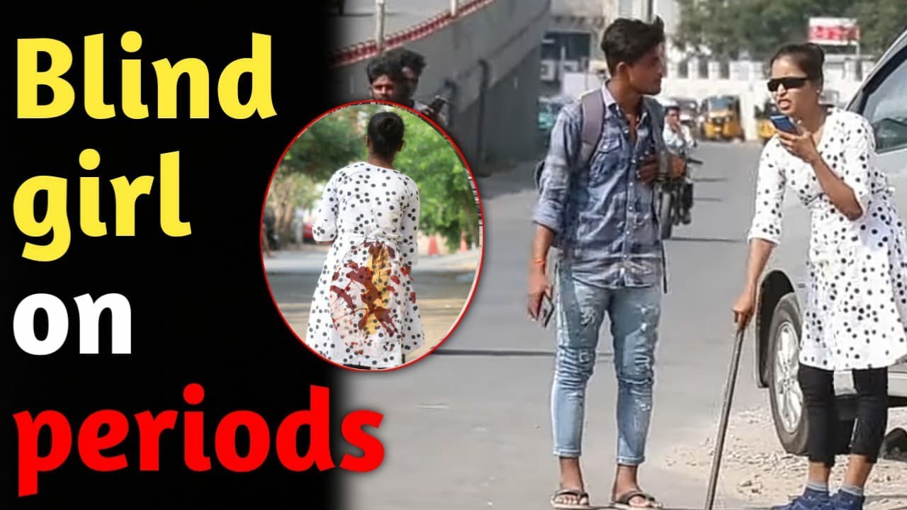 Blind Girl On Periods (Social Experiment ) | Crazy Shalini - YouTube