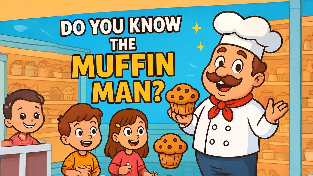 Do You Know the Muffin Man? 🧁🎵 | Muffin man nursery Rhymes for Babies ...