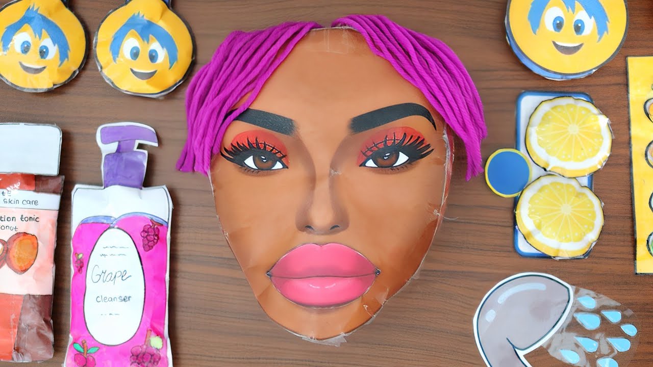 Roblox Baddie Skincare Makeup ASMR | DIY Paper Squishy - YouTube