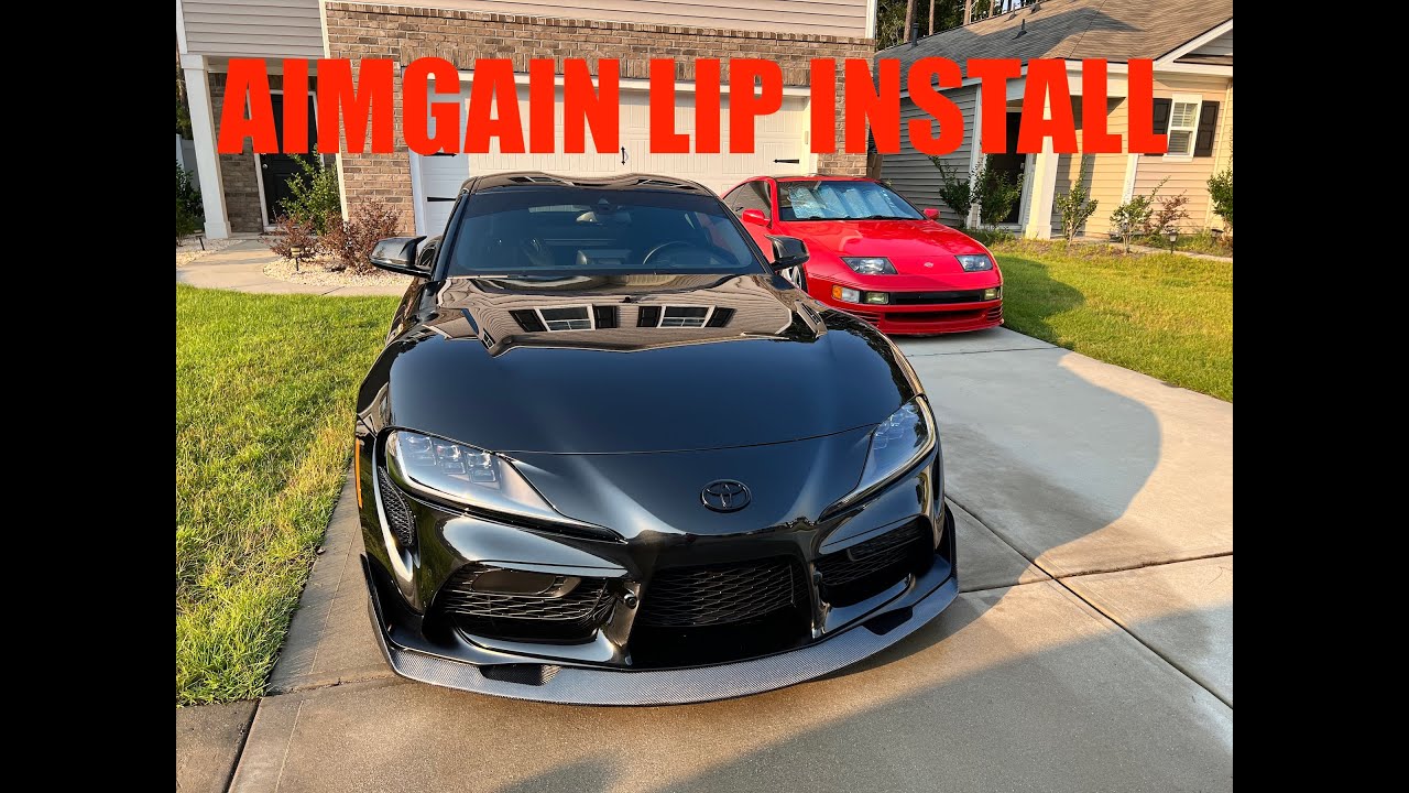 2023 Toyota Supra A90 carbon AIMGAIN LIP Install and review with DIY ...
