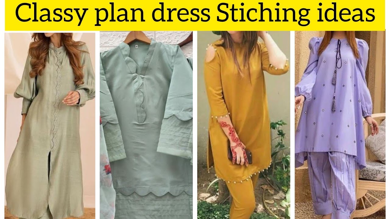 latest collection of plan dress designing ideas for girls|| Trendz hub ...