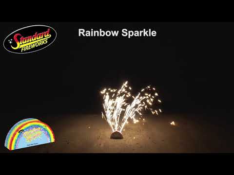 Rainbow Sparkle Fountain - Standard Fireworks - YouTube