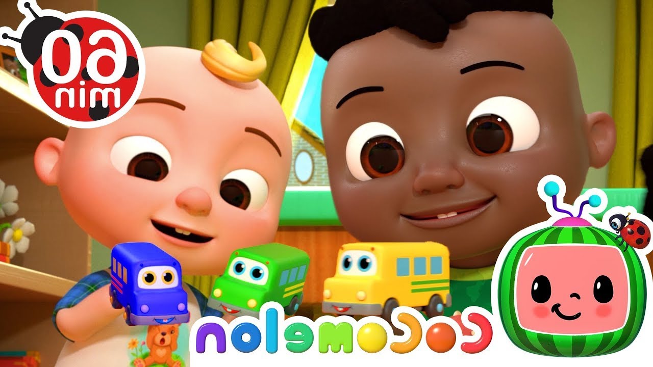 10 Little Buses | Counting Numbers and Colors Song | CoComelon Nursery ...