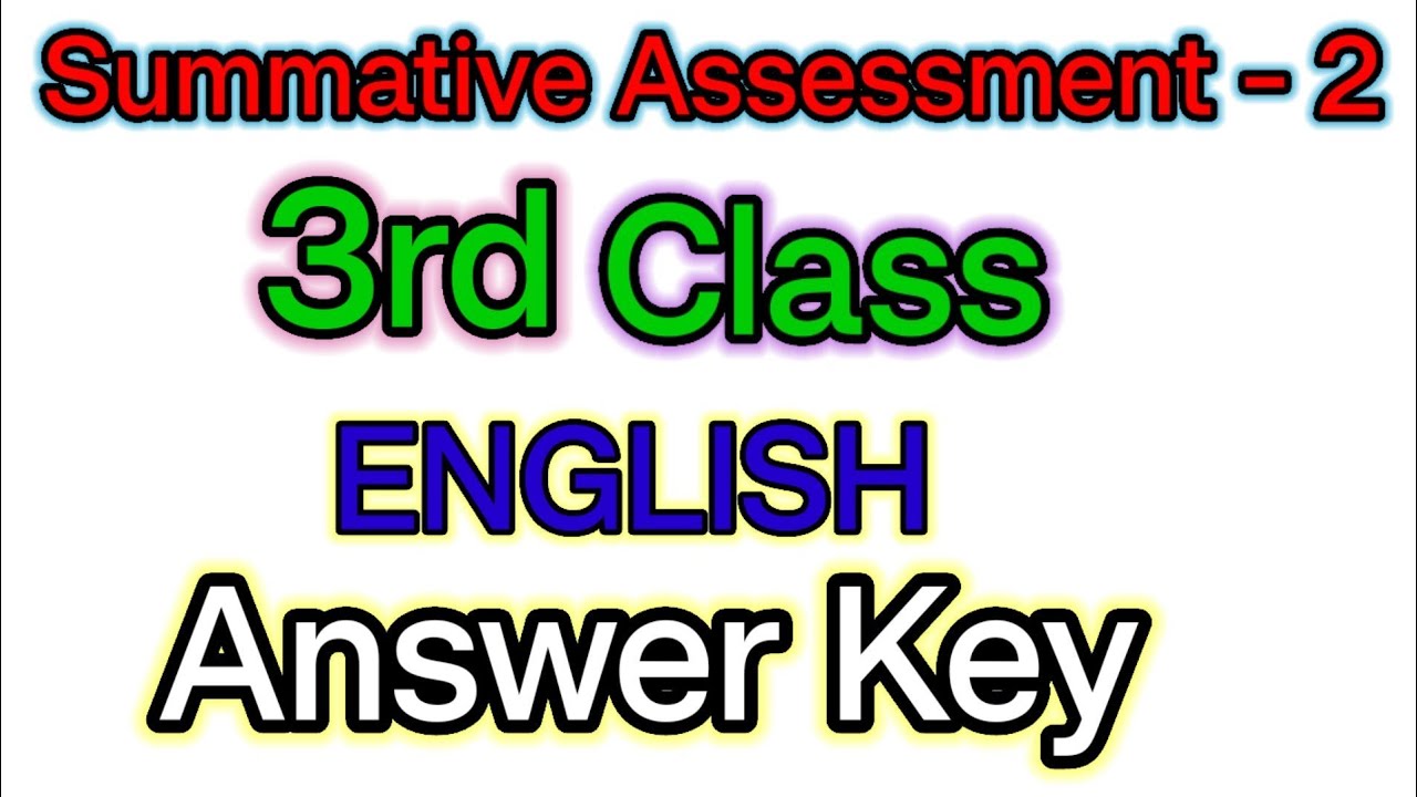 SA 2 3rd Class English Answer Key YouTube sa-2-3rd-class-english-answer-key-youtube