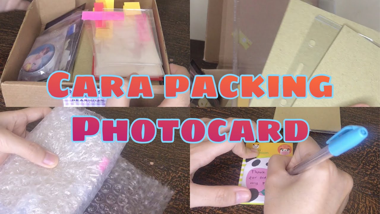 Tutorial cara packing Photocard kpop dgn mudah & aman // How to package ...