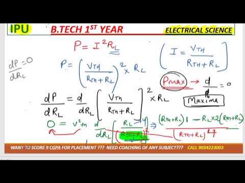 lec-9 maximum power transfer theorem derivation +temperature resistance coefficient - unit-1 # ...