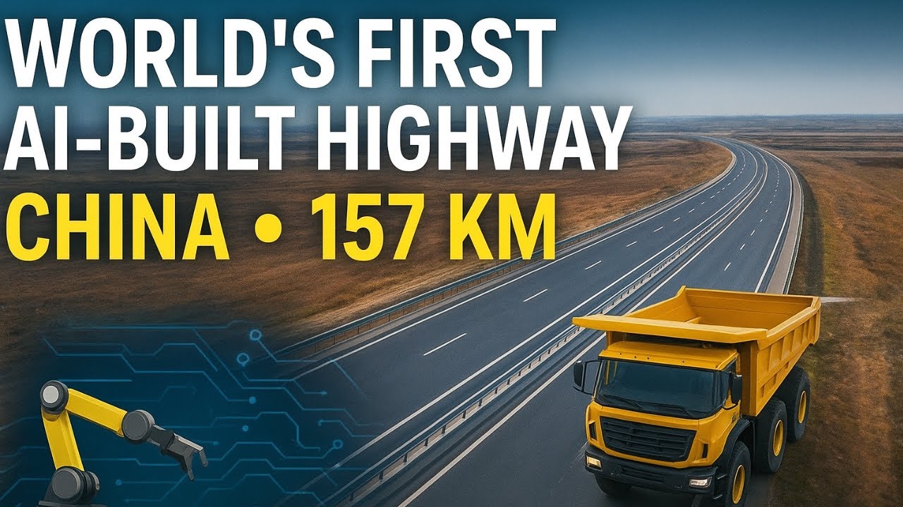 China’s Futuristic Highway: 157 km Built by Robots, AI & Self-Driving ...