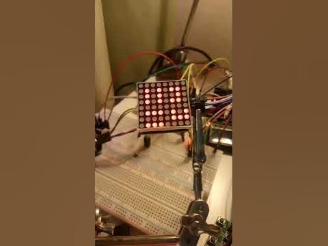 STM32F4 + MAX7219 LED Matrix. Maze effect :) - YouTube