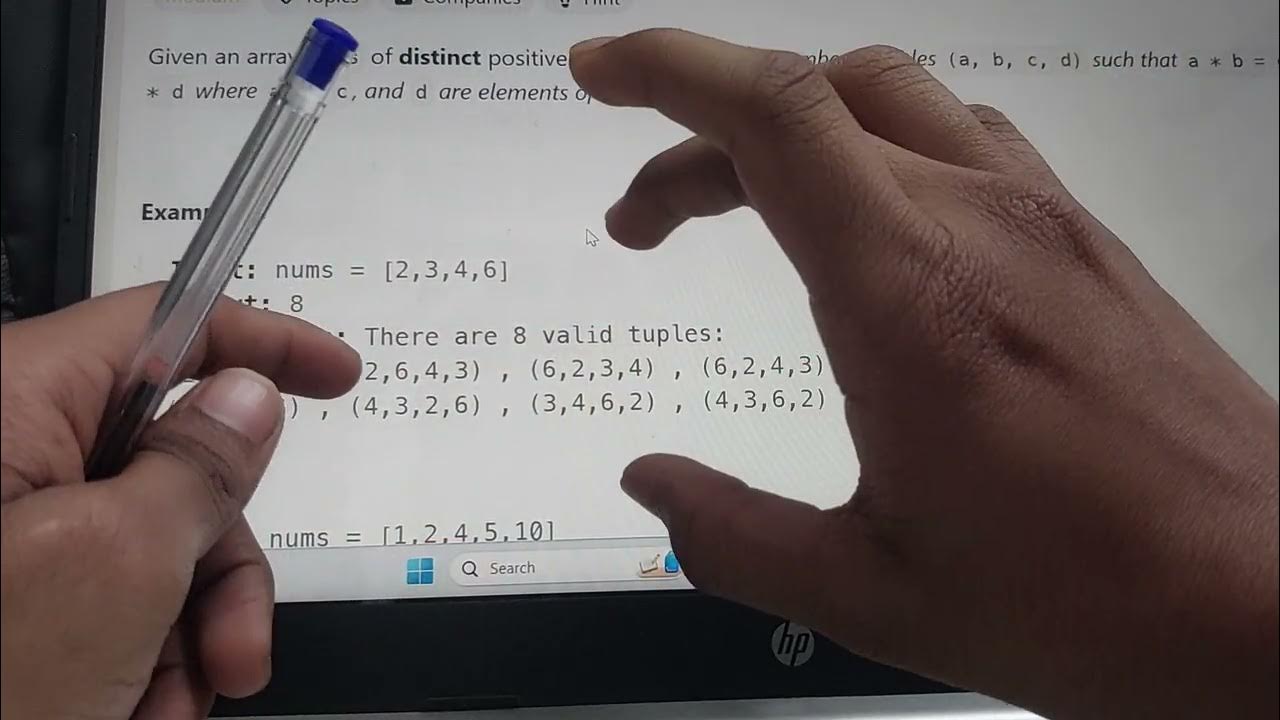 Leetcode 1726 || Tuple with same product #leetcode #strivers #dsa #potd #lovebabbardsasheet ...