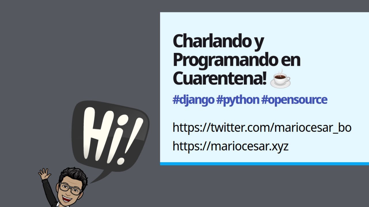 Charlando y Programando en Cuarentena / Creando una app para programar reuniones y calendarios ...