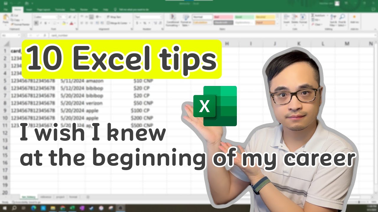 10 Excel tips I wish I knew at the beginning of my career - YouTube