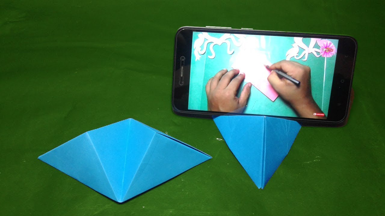 Origami Easy-How to make easy origami paper phone stand/Holder step by ...