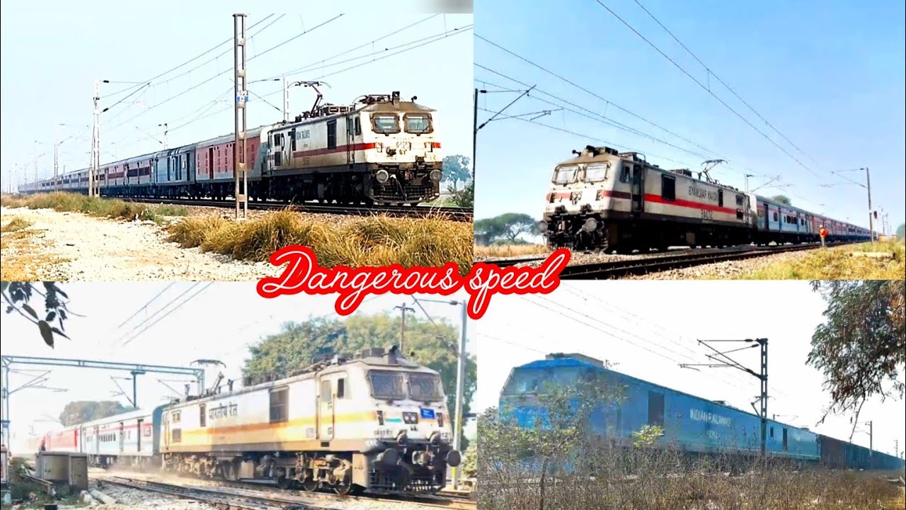 19 BACK TO BACK FAST TRAINS in India | Electric Trains | High speed ...