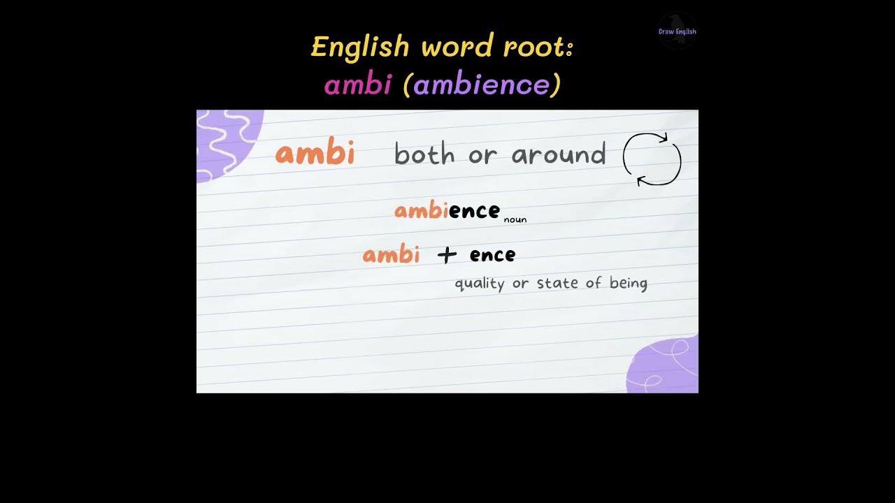 Daily English Words Word Root Ambi abmience YouTube daily-english-words-word-root-ambi-abmience-youtube