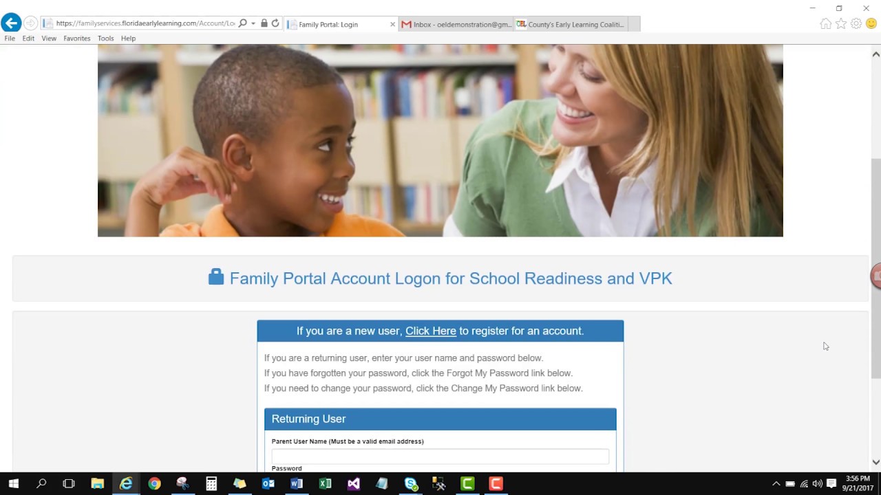 Create a Family Portal Account - YouTube
