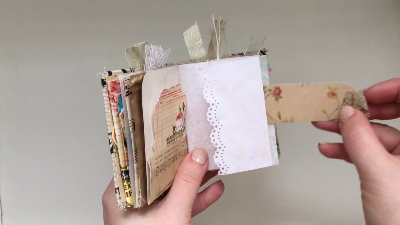 Micro Mini Junk Journal Using this and that... #3 SOLD - Thank You ...