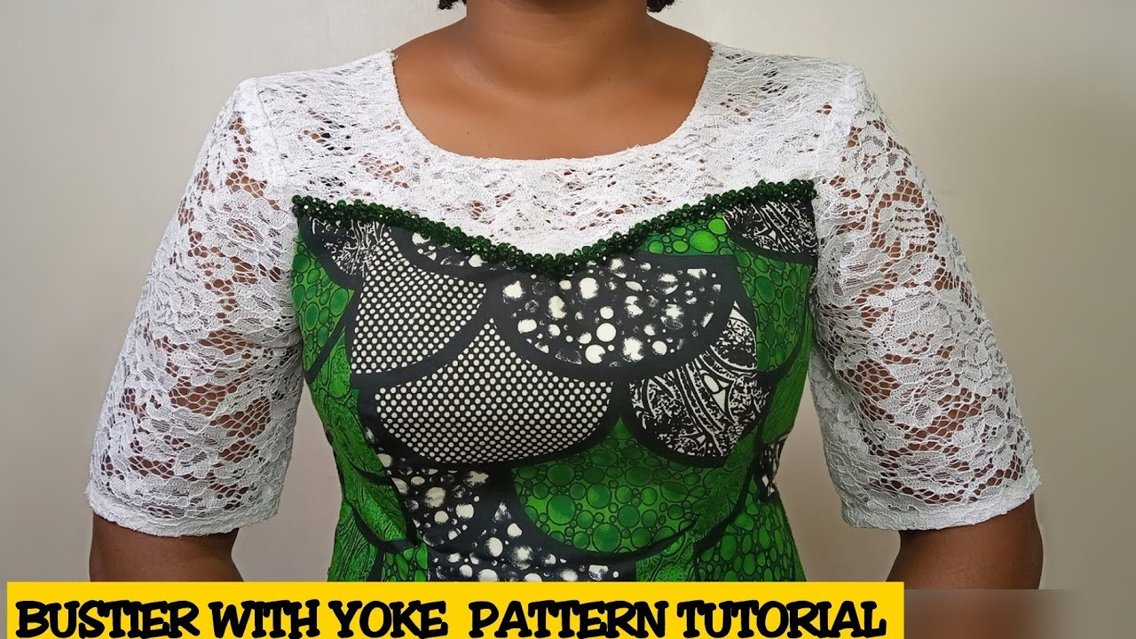 How to draft a Princess dart Bustier with yoke *pattern tutorial ...