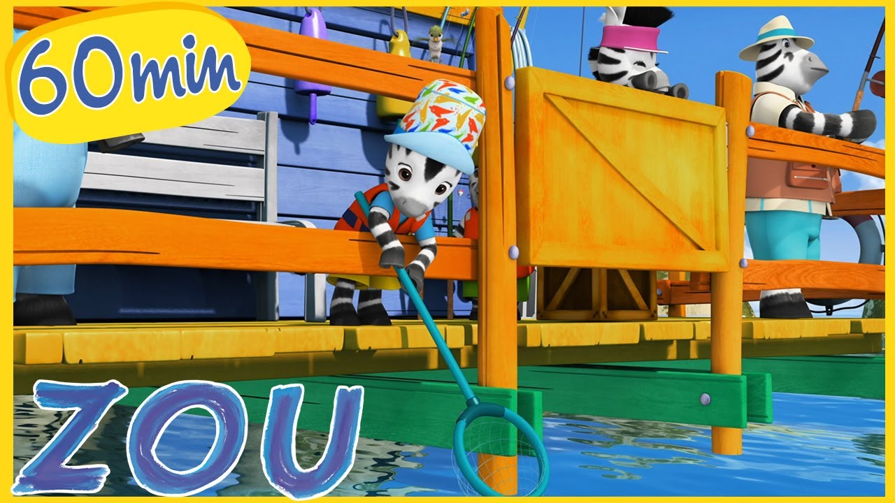 Zou in the boat 🐟 60min Compilation 🦓 cartoons for kids - YouTube