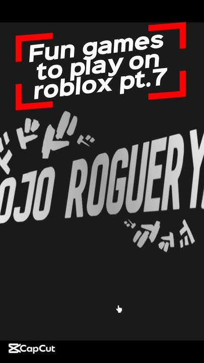Fun games to play on Roblox pt.7 - YouTube