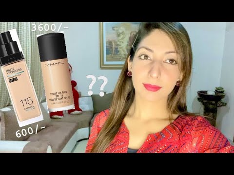 Comparing a 600 rupees foundation with a 3600 rupees foundation- HONEST ...