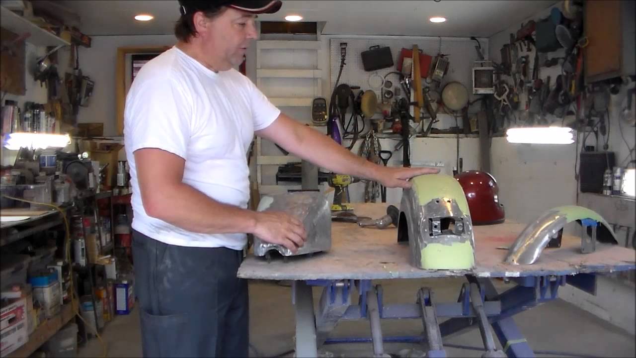 HOW TO PAINT YOUR MOTORCYCLE PART#3 BODY FILLER BY VTWINSTOV8S.COM ...