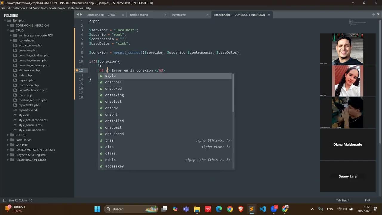 Parte1 - Conexión Base de Datos MYSQL con PHP - YouTube