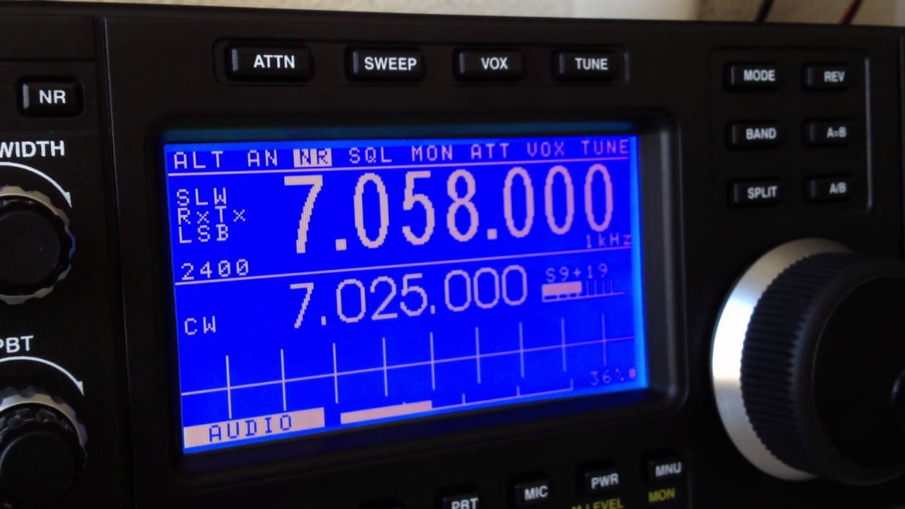 Ten-Tec Jupiter 538AT, 40m NR AGC Slow - YouTube