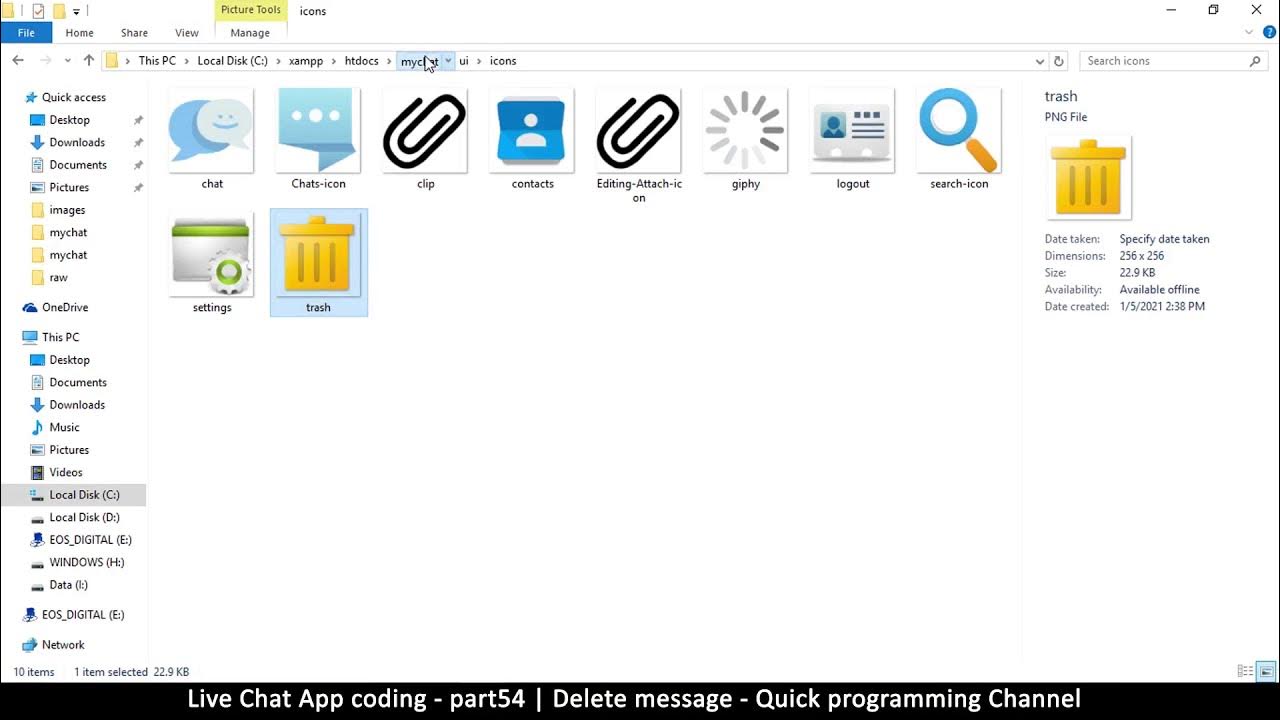 Live Chat App Part54 Delete Messages Javascript Ajax Html Css Json Php Mysql Tutorial