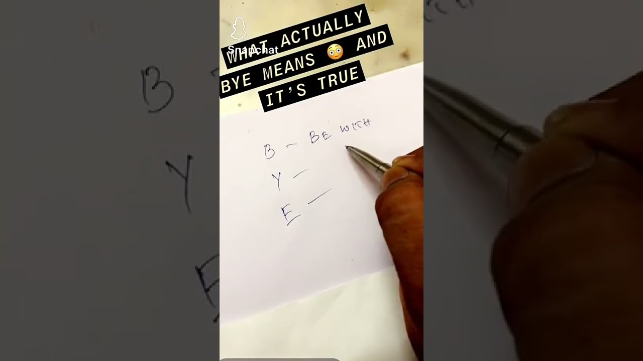 What Is The Actual Meaning Of Bye And Its True YouTube what-is-the-actual-meaning-of-bye-and-its-true-youtube