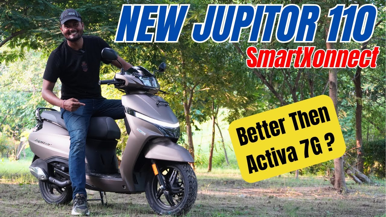 New 2024 TVS Jupiter 110 SmartXonnect - Price, Color and Specs - YouTube