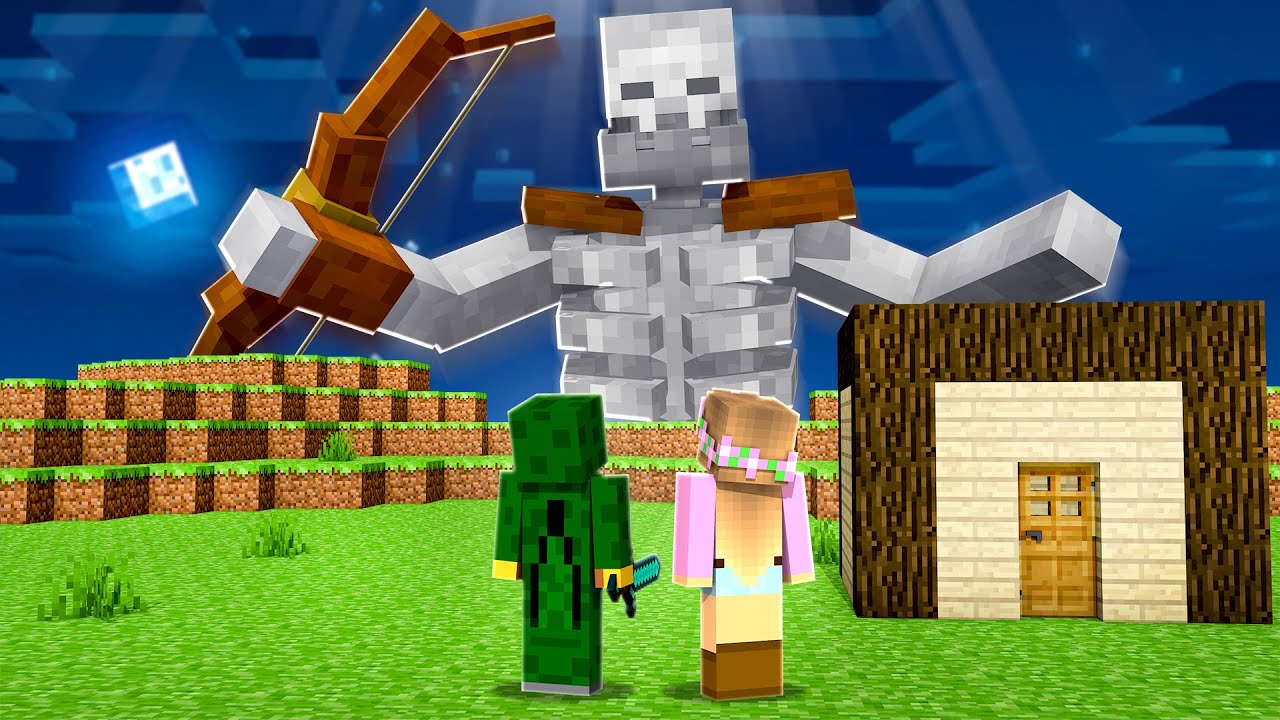 Mutant Skeleton Army VS Most Secure Minecraft House - YouTube