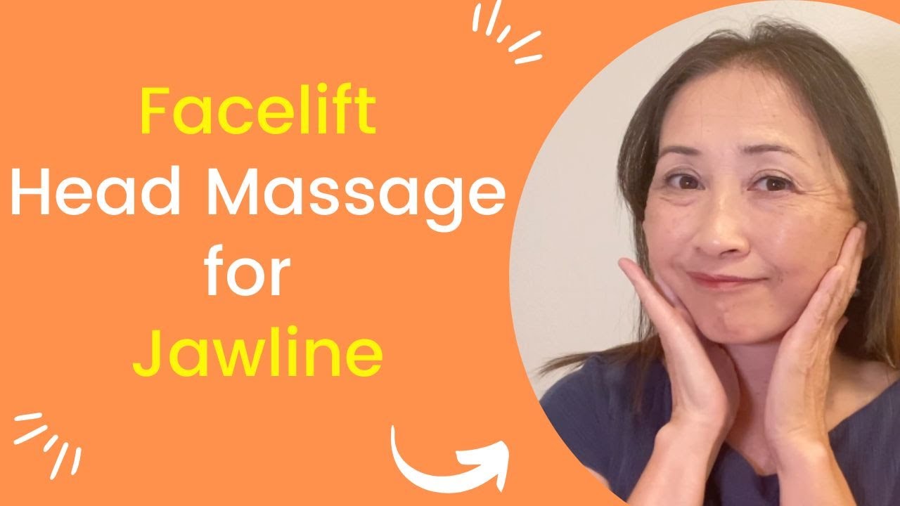 [Anti-Aging] Facelift Head Massage for Sharp Jawline - YouTube
