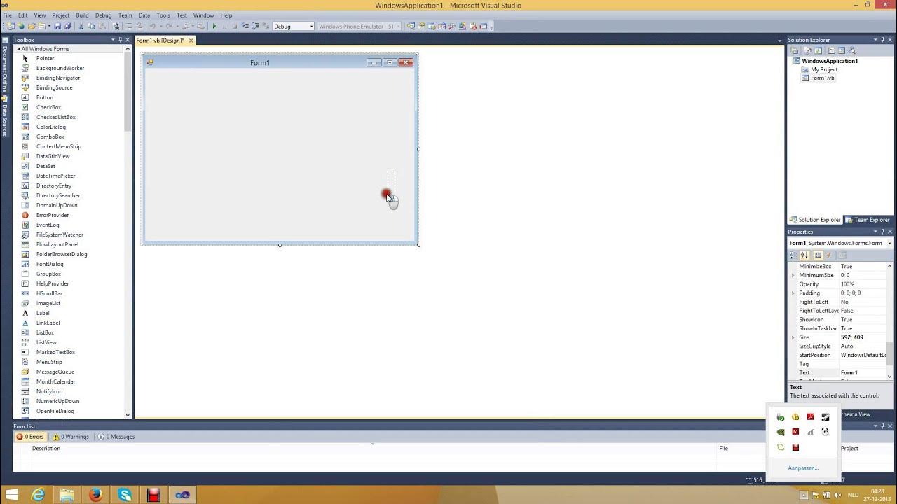 vb.net create your own control and impelement into windows form. - YouTube