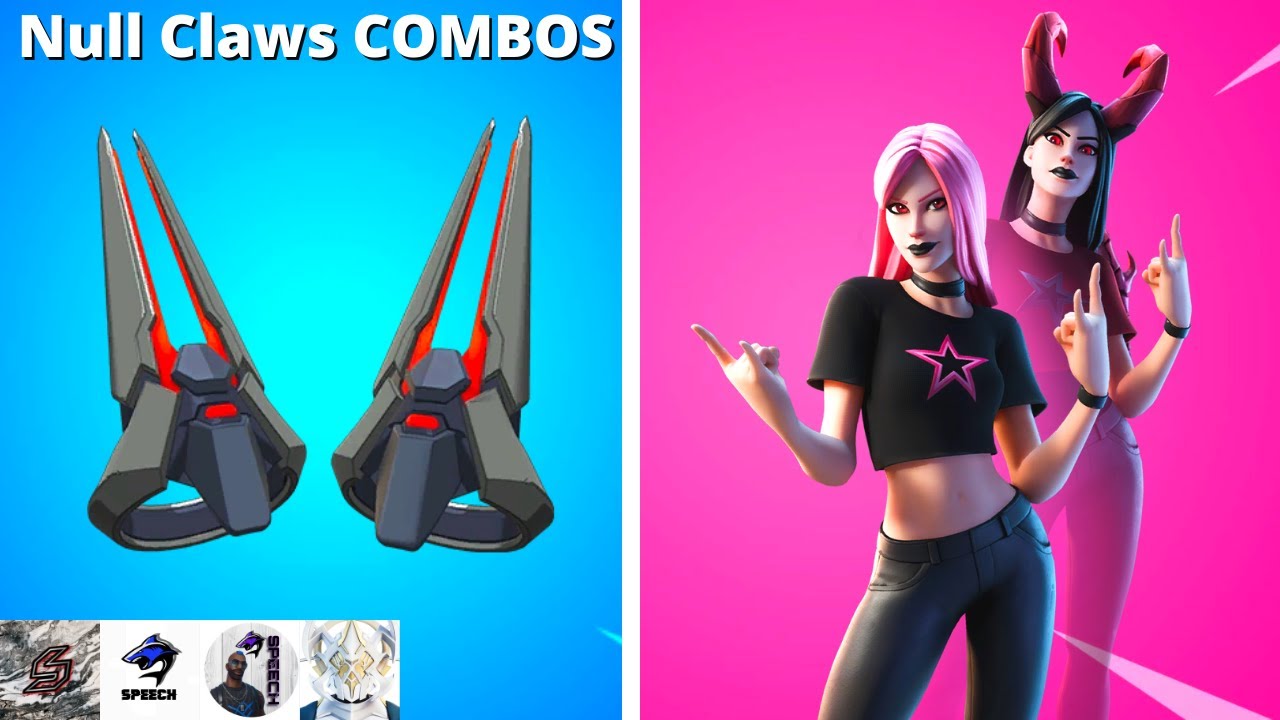 10 *Best* NULL CLAWS PICKAXE COMBOS in Fortnite - YouTube
