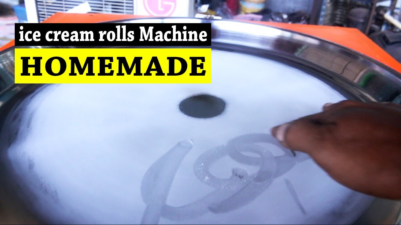 Ice Cream Roll Machine Homemade - YouTube