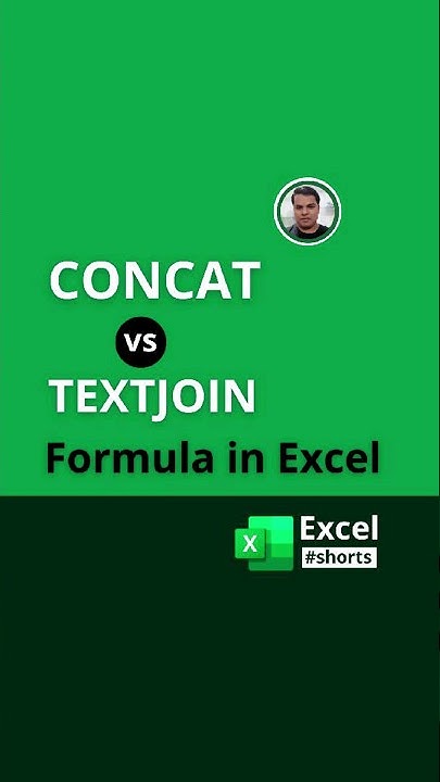 CONCAT vs TEXTJOIN Formula in Excel - YouTube