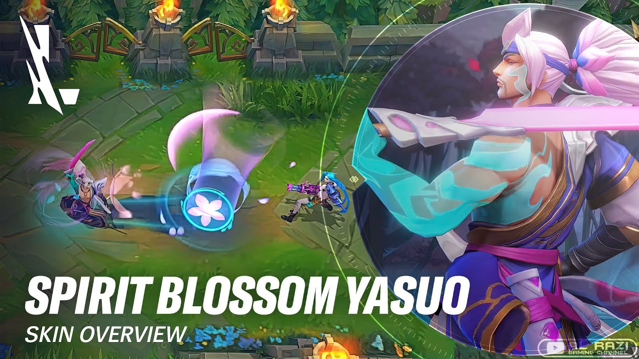 Spirit Blossom Yasuo | Skin Overview [Wild Rift CN] - League of Legends ...