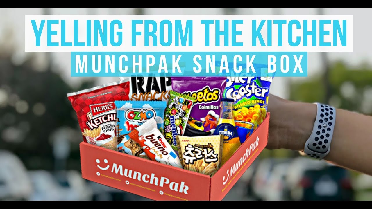 Munchpak Snack Box Review Yelling From The Stands YFTK - YouTube