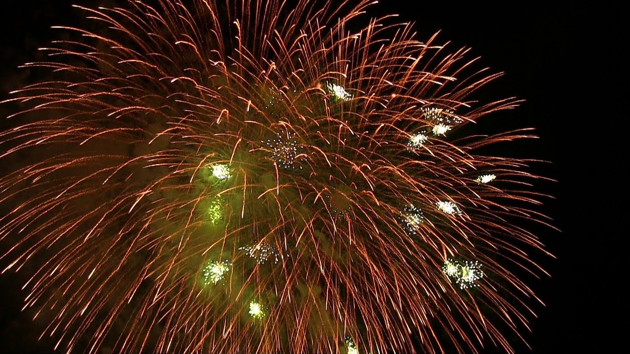 大迫力20号玉花火10連発 Japan 24 inch Fireworks shells 10 shots | Oishida ...