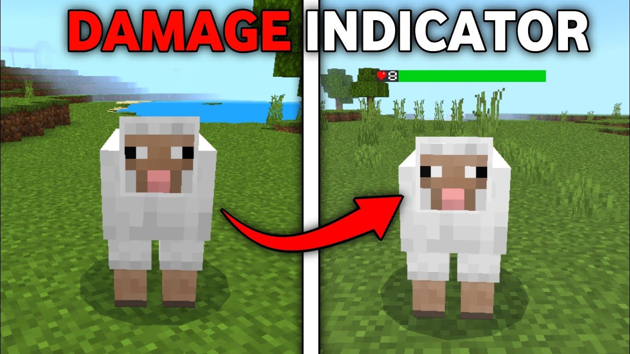 Damage And Health Indicators Minecraft Pocket Edition 1.20//1.21 || No Rapyd Boy - YouTube