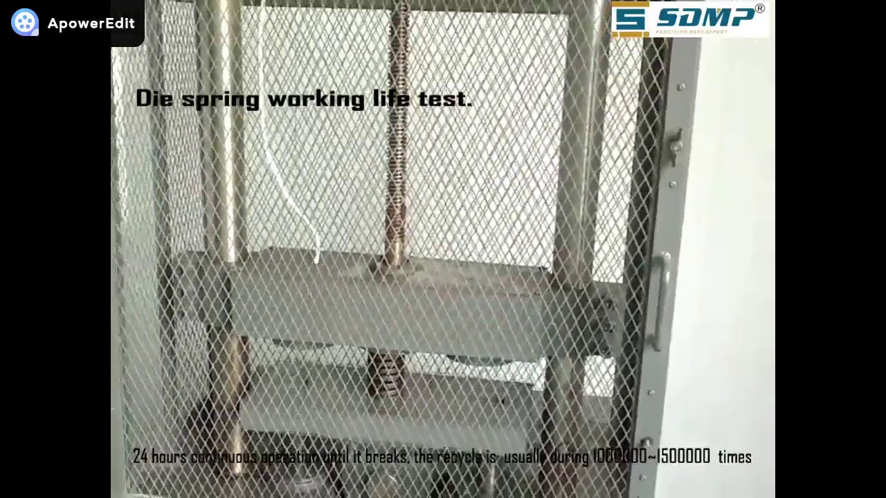 Die spring life test and die springs produced by WELLBO Interntional ...
