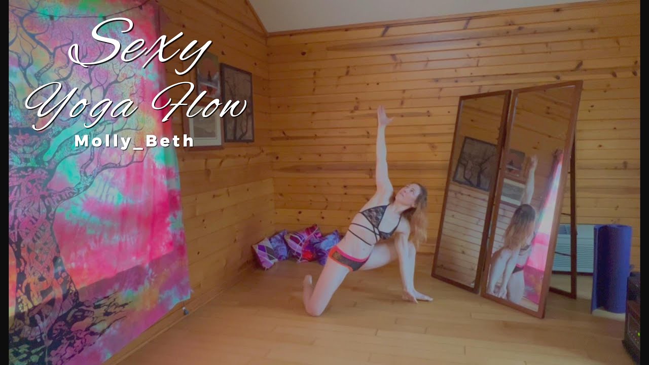 Video - Sexy Yoga Dance Flow Woman in Bikini Lingerie in a Studio with Mirrors - Fap Tribute ...