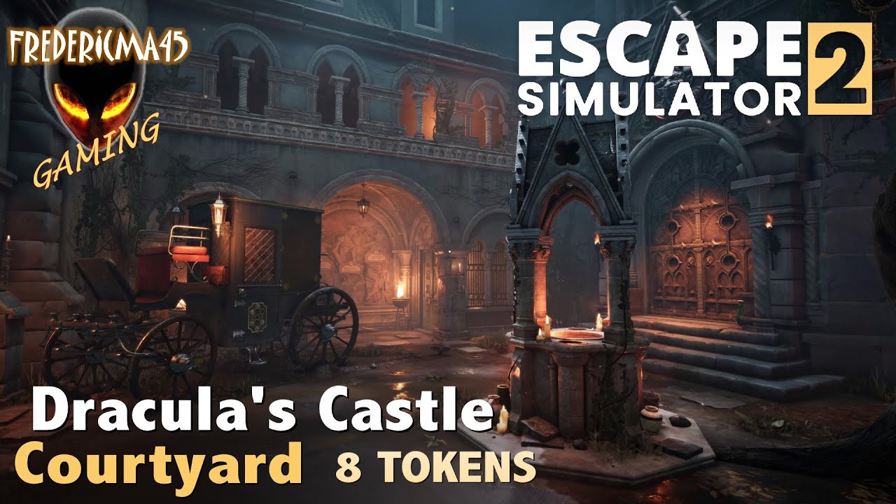 ESCAPE SIMULATOR 2 Tutorial + COURTYARD / All Tokens Location + Dark ...