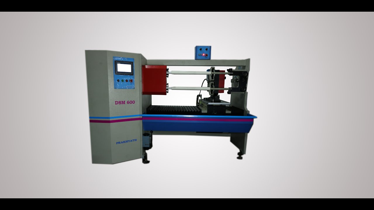 Double Shaft Medical Tape Cutting Machine - YouTube