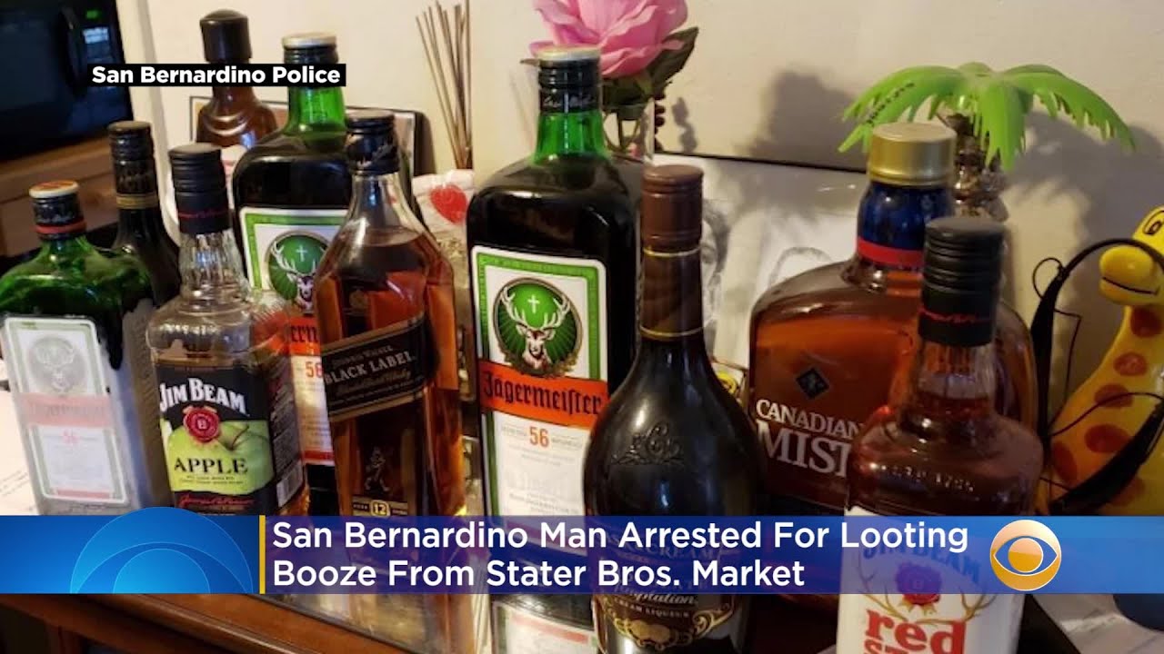 59 Year Old San Bernardino Man Arrested For Looting Booze From Stater