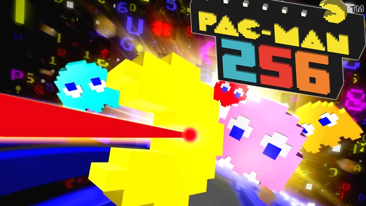 Let's Play PACMAN 256 Arcade Video Game High Score! Pac-Man has Lasers ...