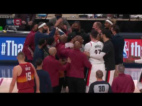 MPJ Pushes Jusuf Nurkic & Blazers Assistant Coach Gets Technical Foul ...