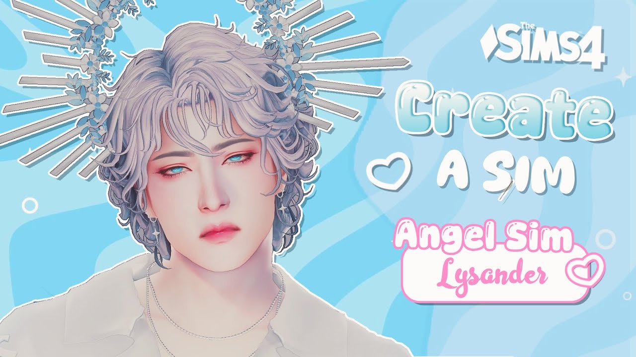 Lysander Angel Sim Speed CAS | Sims 4 Create A Sim + CC Links - YouTube