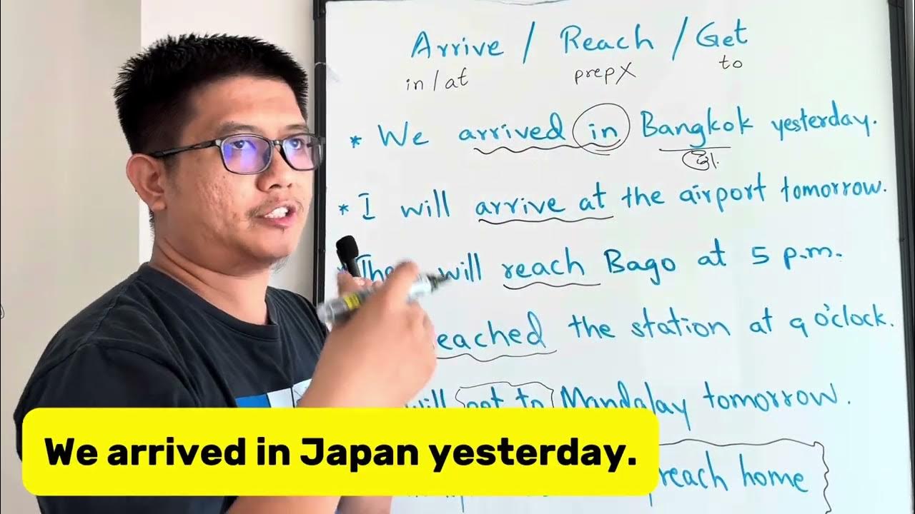 Arrive/Reach/Get - YouTube